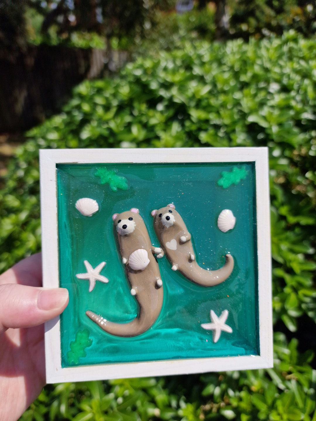 Otter Wooden Blue Water Trinket Box Jewellery Box Gift - Etsy UK