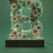Floral Resin Letter Lamp: Personalized LED Night Light - Etsy