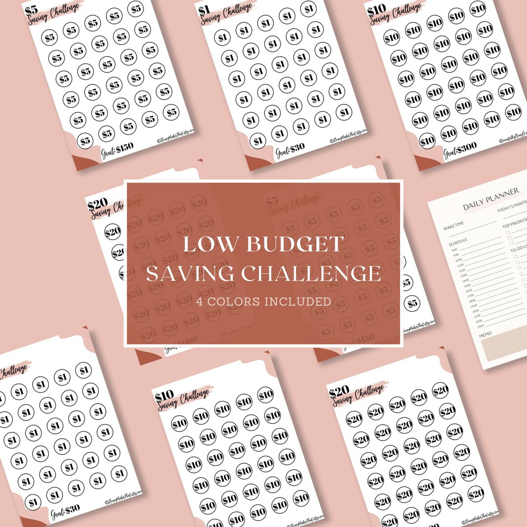 Savings Challenge Bundle | Digital Download | A6 Budget Binder | Saving ...