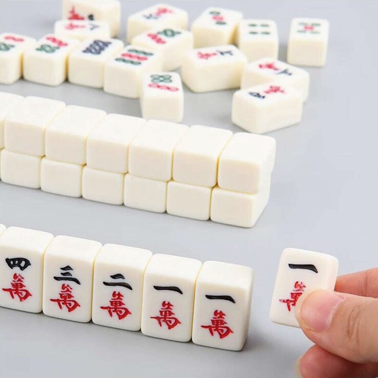 Portable Mini Chinese Mahjong Set - Etsy