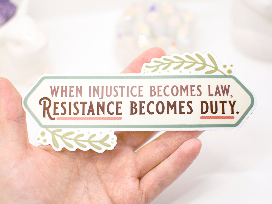 Human Rights Bumper Sticker, Fight Injustice Sticker, Feminist, Protest ...