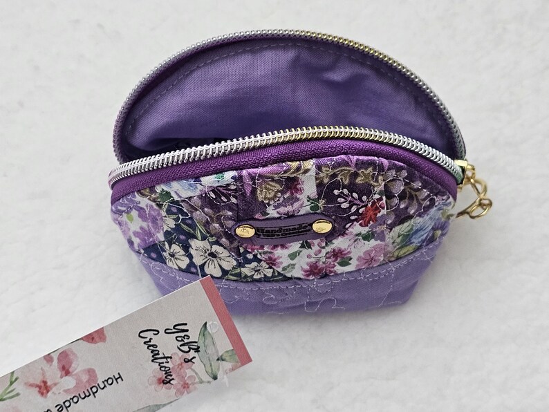 Patchwork Quilted Small Conch Pouch | Keychain Pouch | Accessory - Etsy