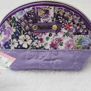 Patchwork Quilted Small Conch Pouch | Keychain Pouch | Accessory - Etsy