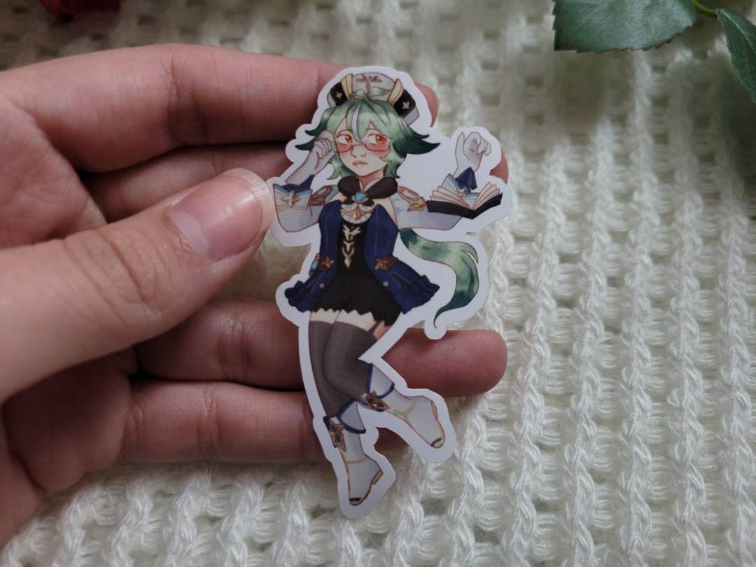 Sucrose genshin Impact Stickers Fanart Die Cut Laminated Glossy ...