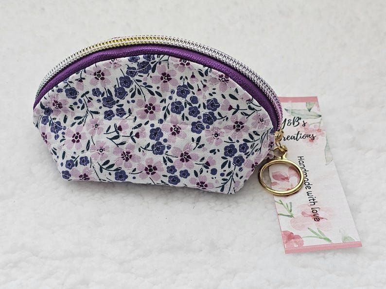 Patchwork Quilted Small Conch Pouch | Keychain Pouch | Accessory - Etsy