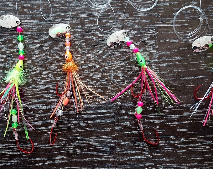 Chinook / Coho Roe Bug Spinner Fishing Lure - Etsy