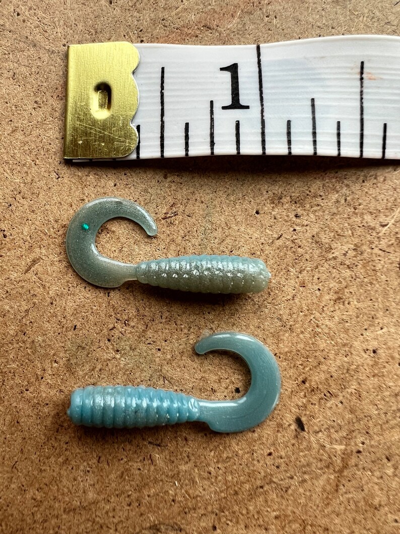1 Inch Single Tail Grub, 10 per Package - Etsy