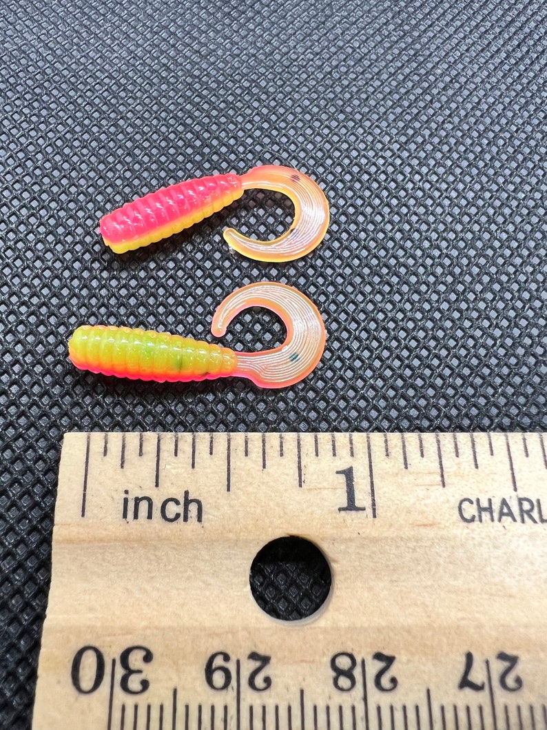 1 Inch Single Tail Grub, 10 per Package - Etsy