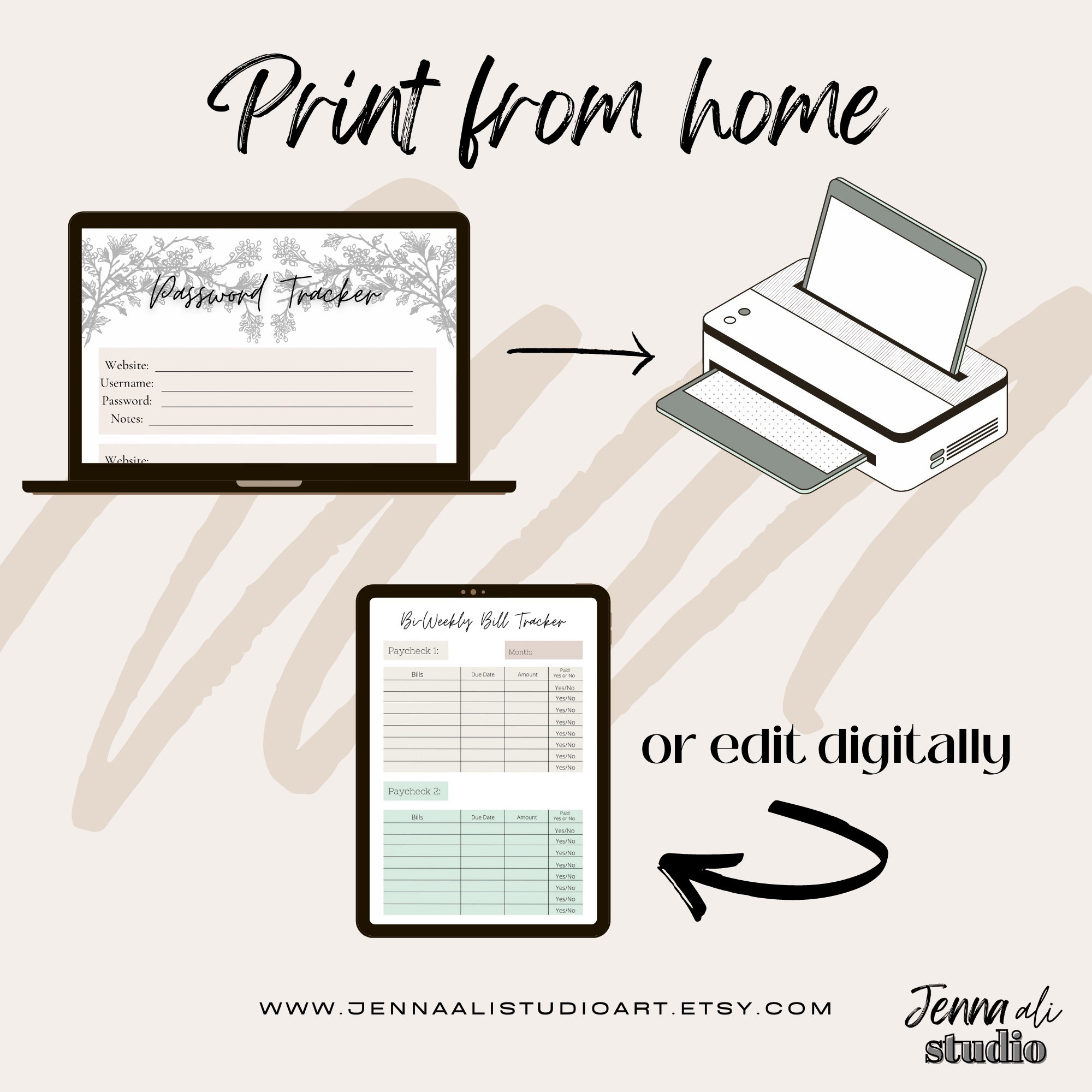 Digital Checklist Template | Task Checklist | Blank Checklist | Simple ...