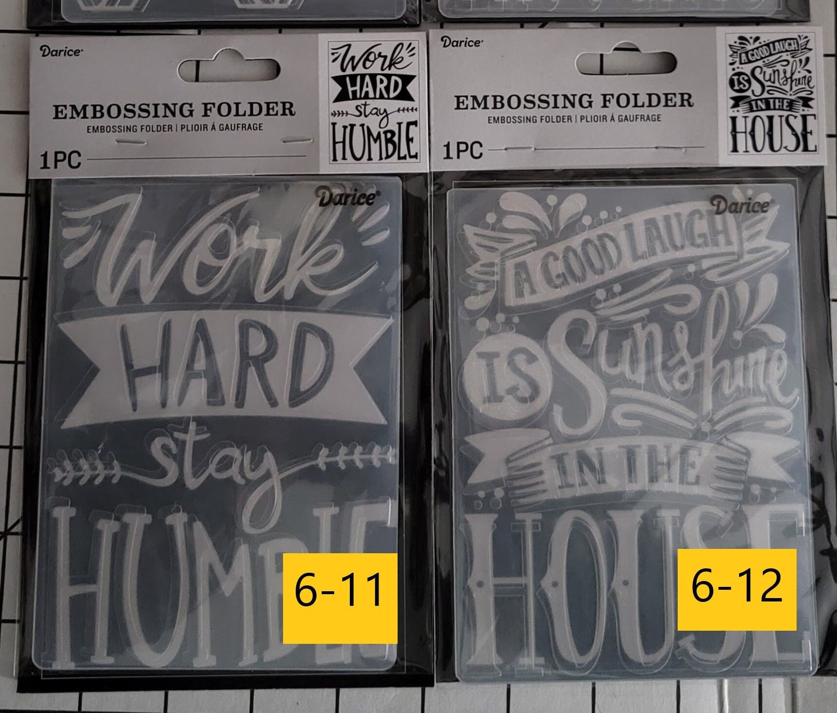 Border Embossing Folders, Choice of One Package, Darice Embossing ...