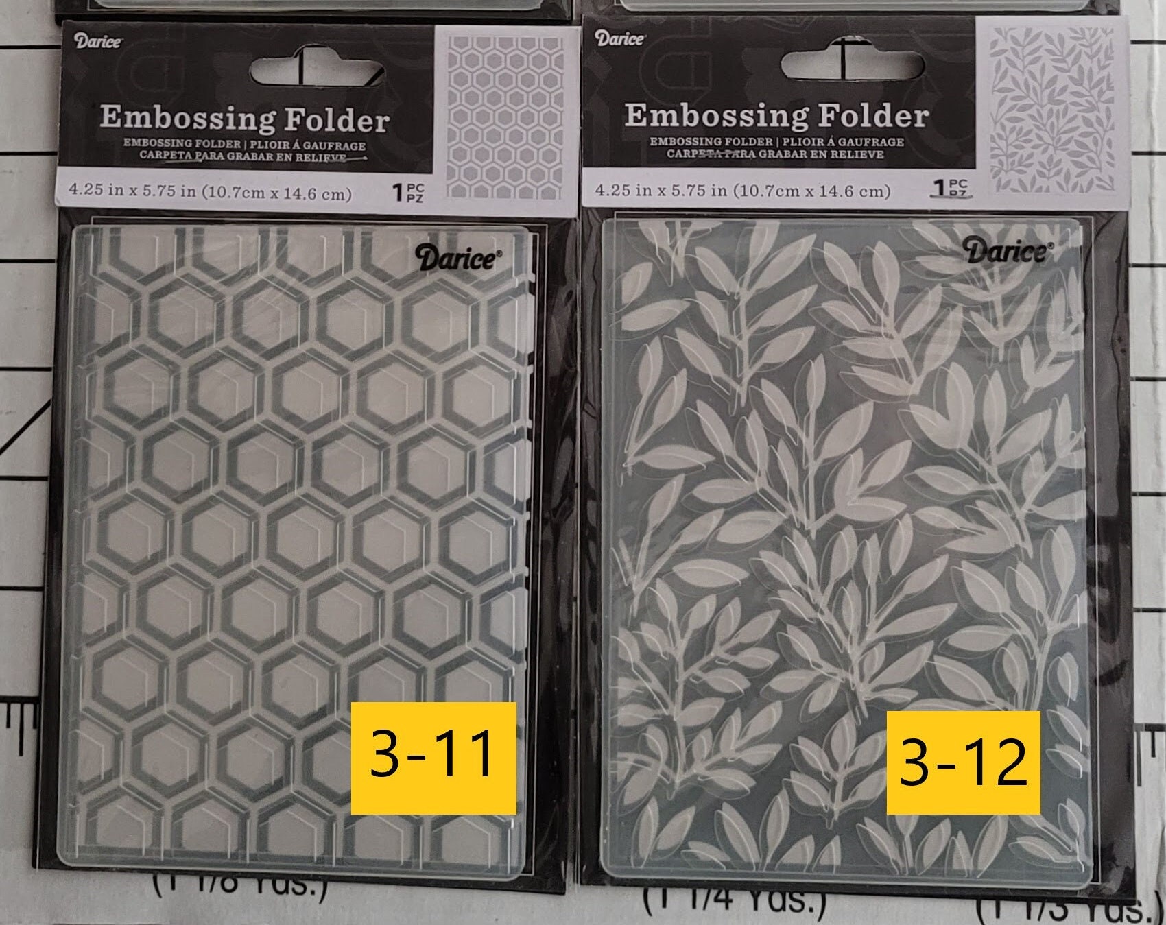 Border Embossing Folders, Choice of One Package, Darice Embossing ...