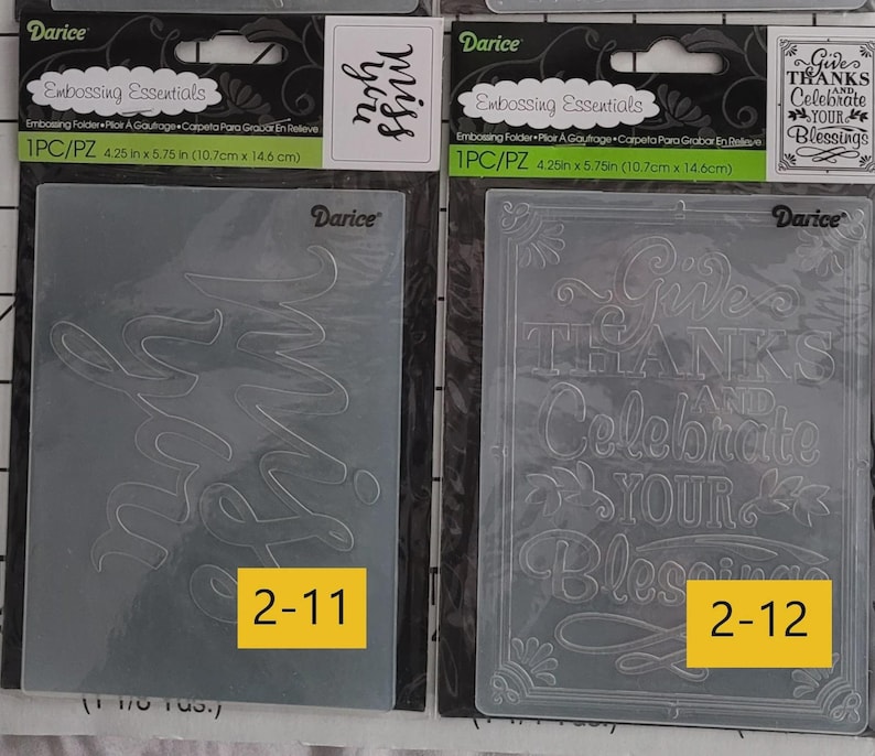 Darice Border Embossing Folders, Darice Embossing Folders NIP ...
