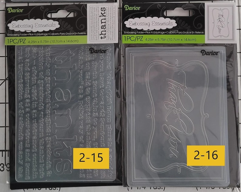 Darice Border Embossing Folders, Darice Embossing Folders NIP ...