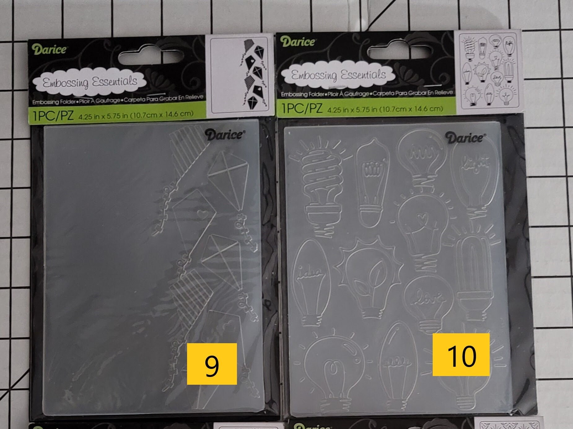 Border Embossing Folders, Choice of One Package, Darice Embossing ...