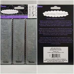 Border Embossing Folders 3 Pieces Each Set, Darice Embossing Folders ...