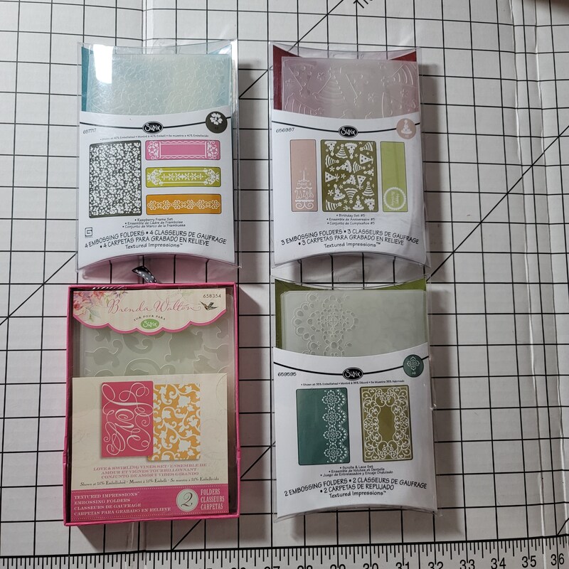 Embossing Folder Set - Etsy