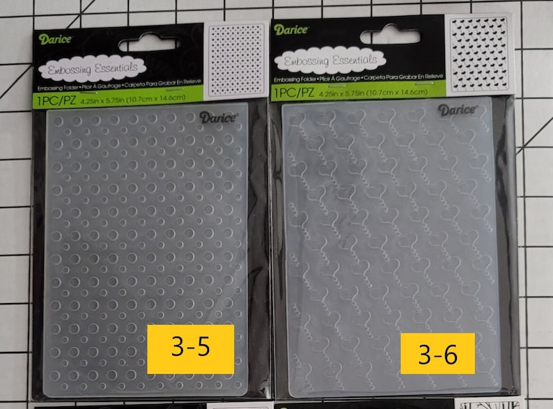 Border Embossing Folders, Choice of One Package, Darice Embossing ...