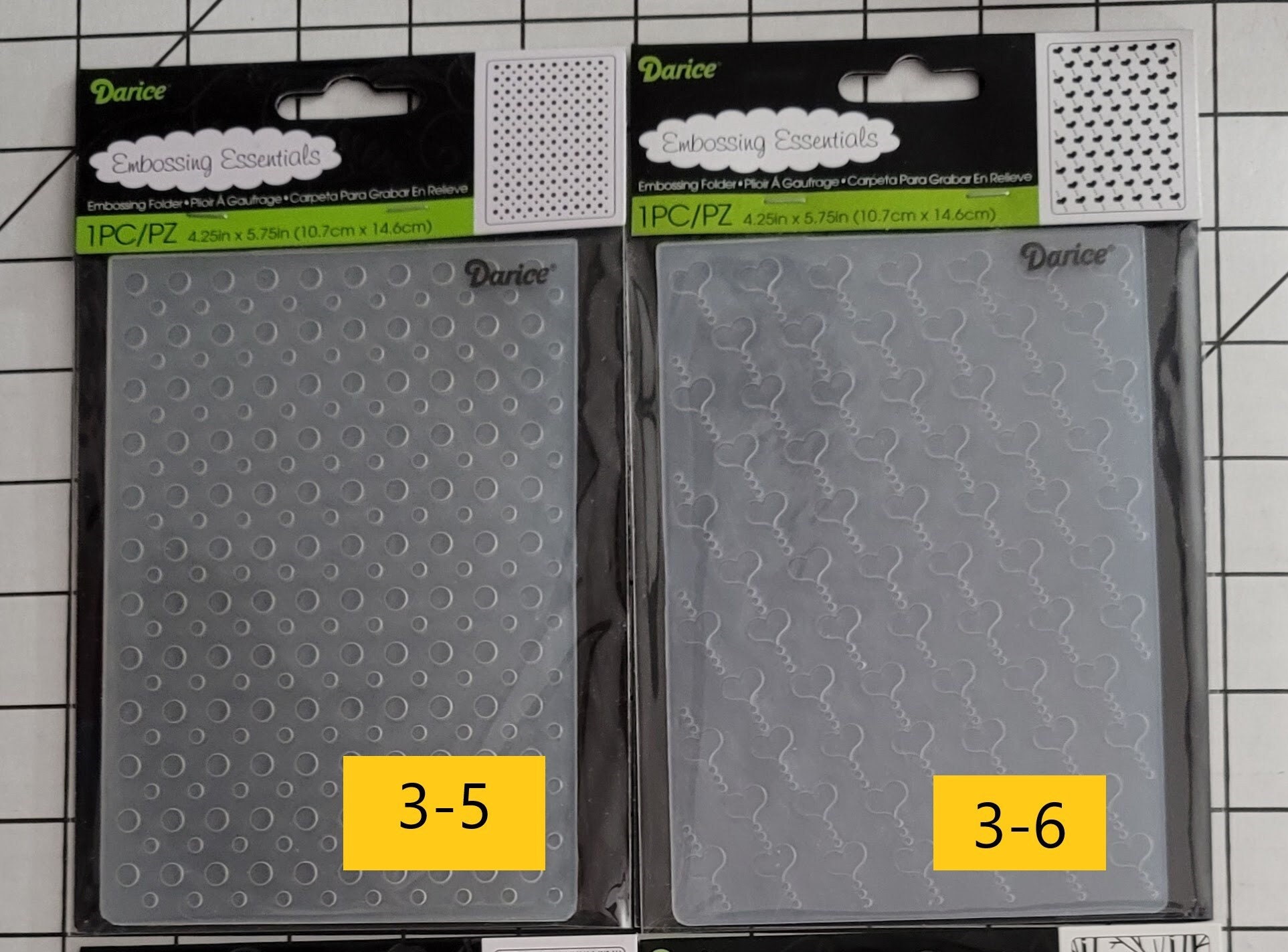 Border Embossing Folders, Choice of One Package, Darice Embossing ...