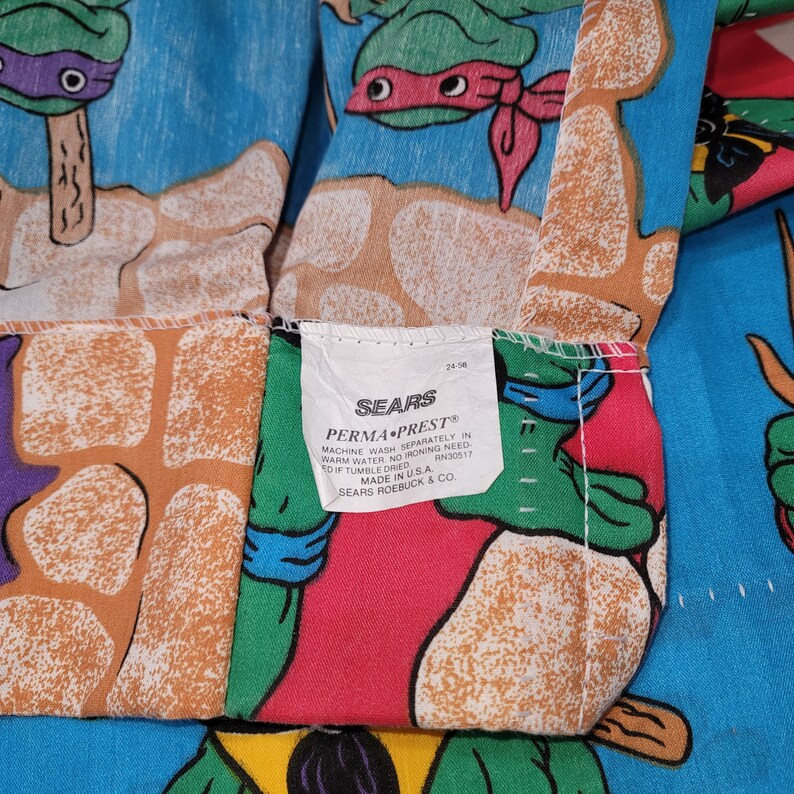 TMNT Curtain Panels: Teenage Mutant Ninja Turtles Decor, Vintage 1988 ...