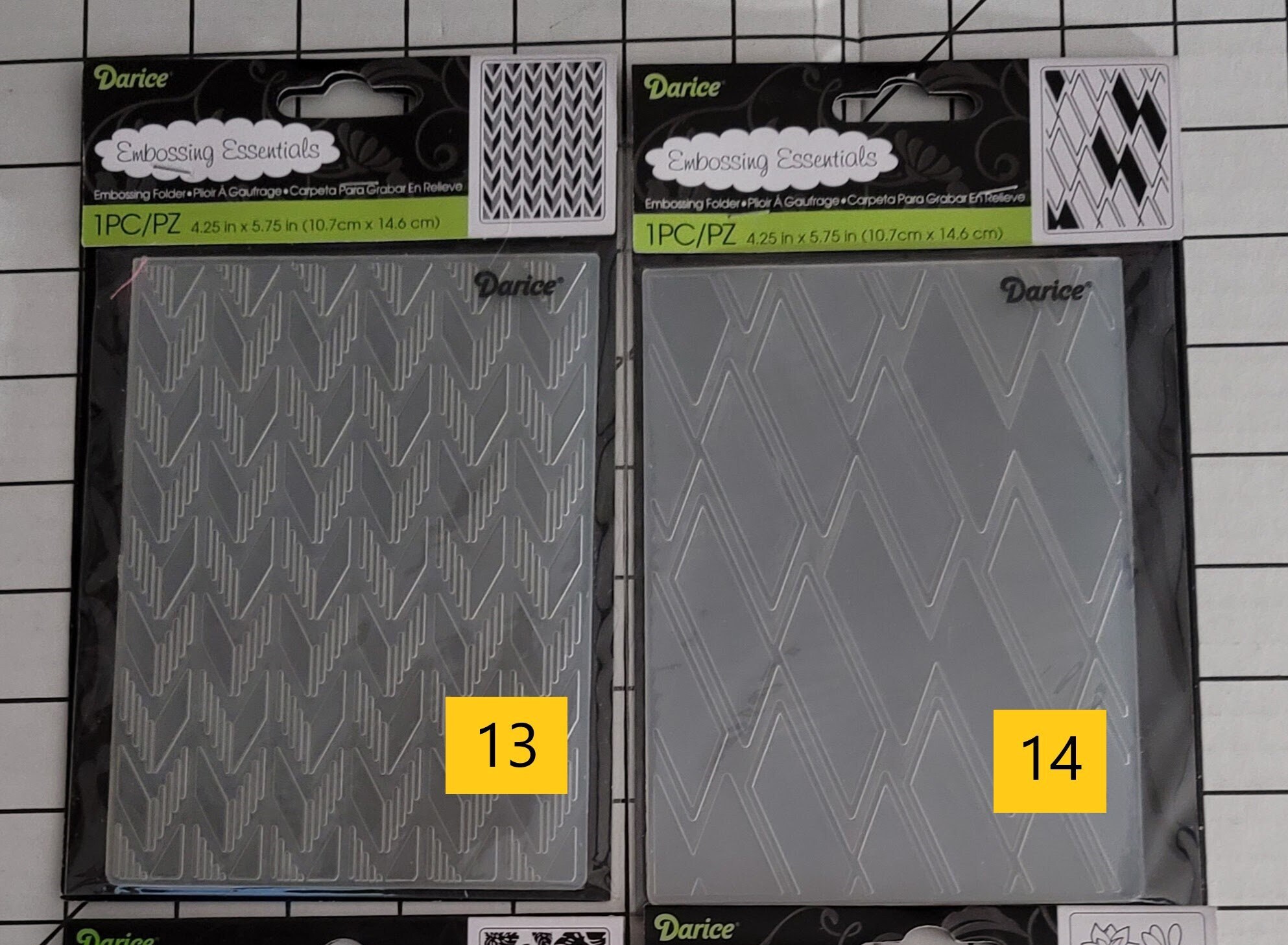 Border Embossing Folders, Choice of One Package, Darice Embossing ...