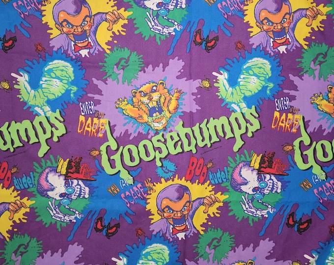 Vintage 1990's Goosebumps Twin Flat and Fitted Sheets | Sheets ...