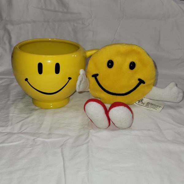 Yellow Smiley Plush - Etsy