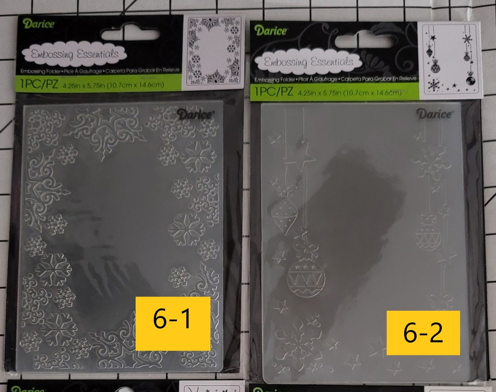 Border Embossing Folders, Choice of One Package, Darice Embossing ...