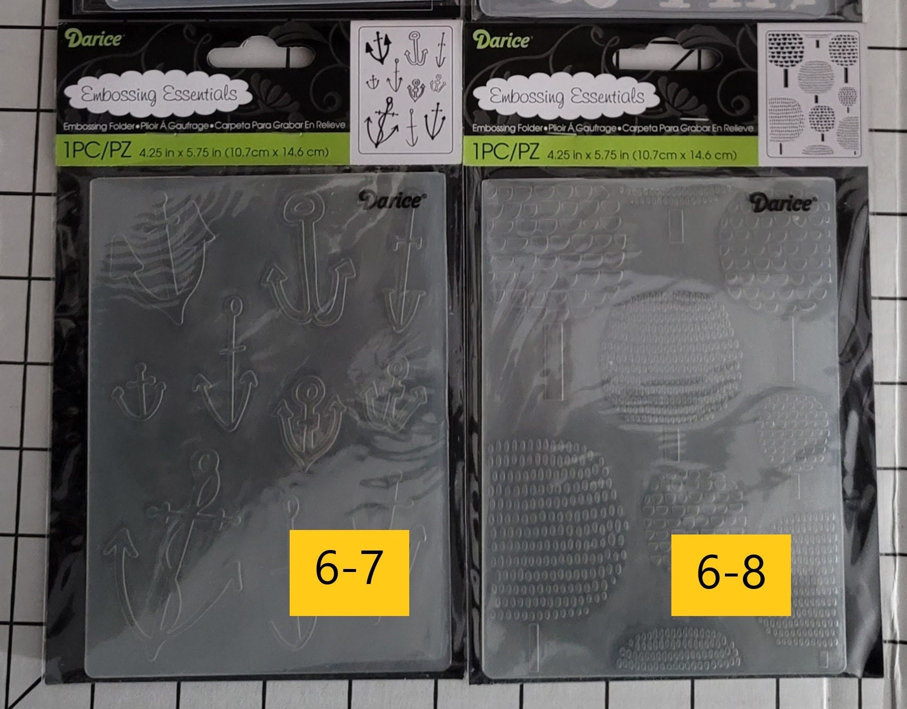 Border Embossing Folders, Choice of One Package, Darice Embossing ...