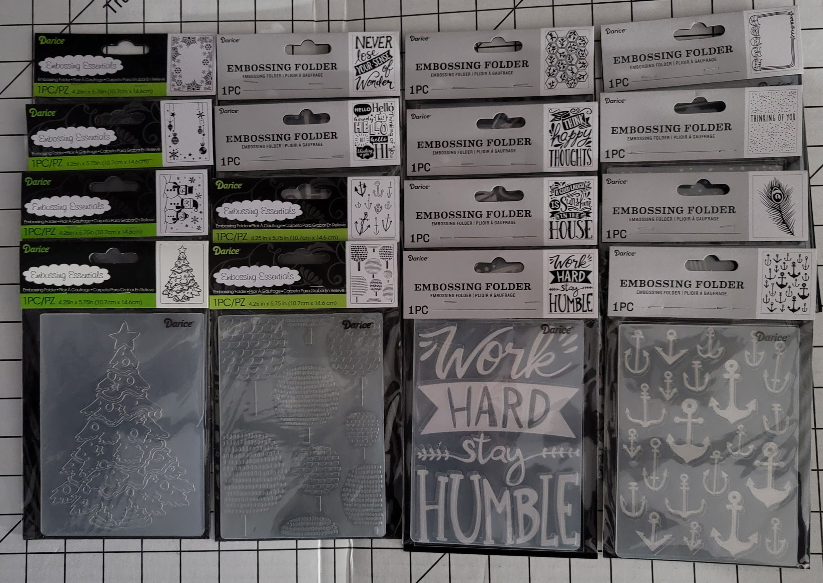 Border Embossing Folders, Choice of One Package, Darice Embossing ...