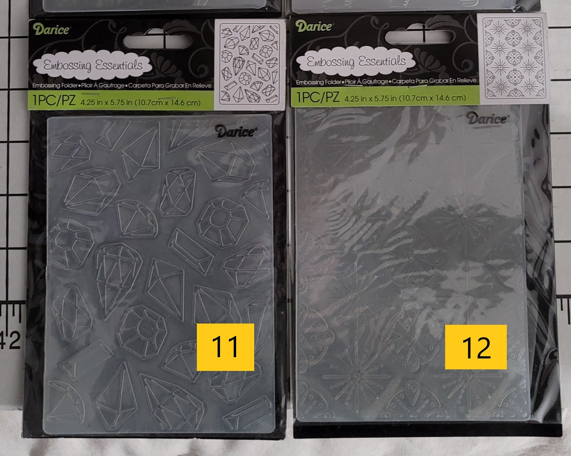 Border Embossing Folders, Choice of One Package, Darice Embossing ...