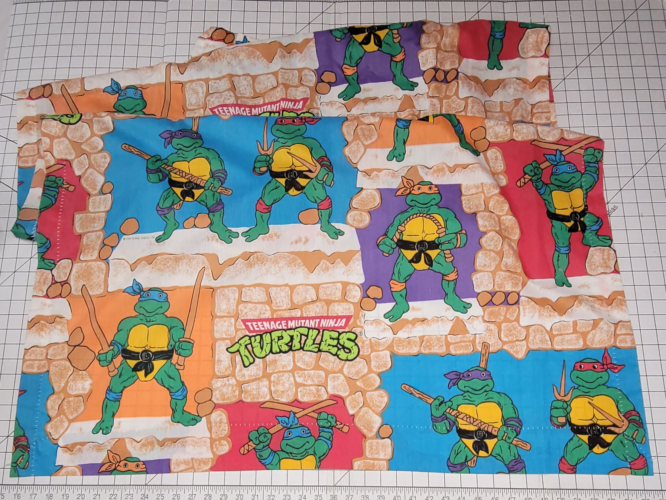 TMNT Curtain Panels: Teenage Mutant Ninja Turtles Decor, Vintage 1988 ...