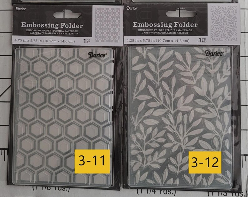 Darice Border Embossing Folders, Darice Embossing Folders NIP ...