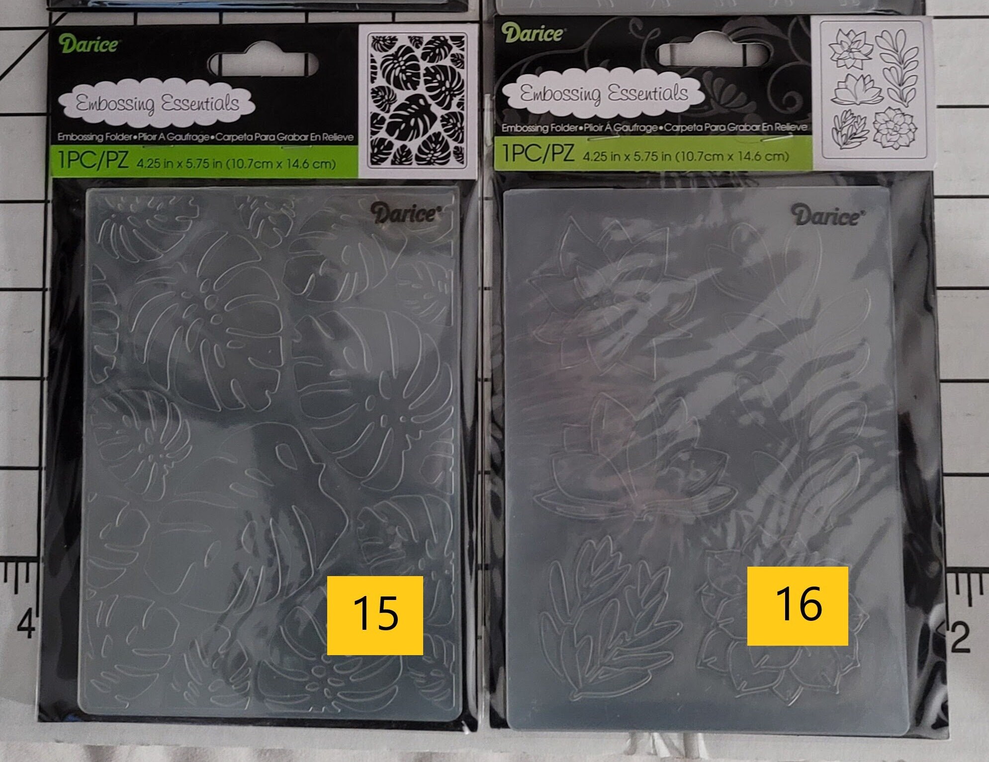 Border Embossing Folders, Choice of One Package, Darice Embossing ...