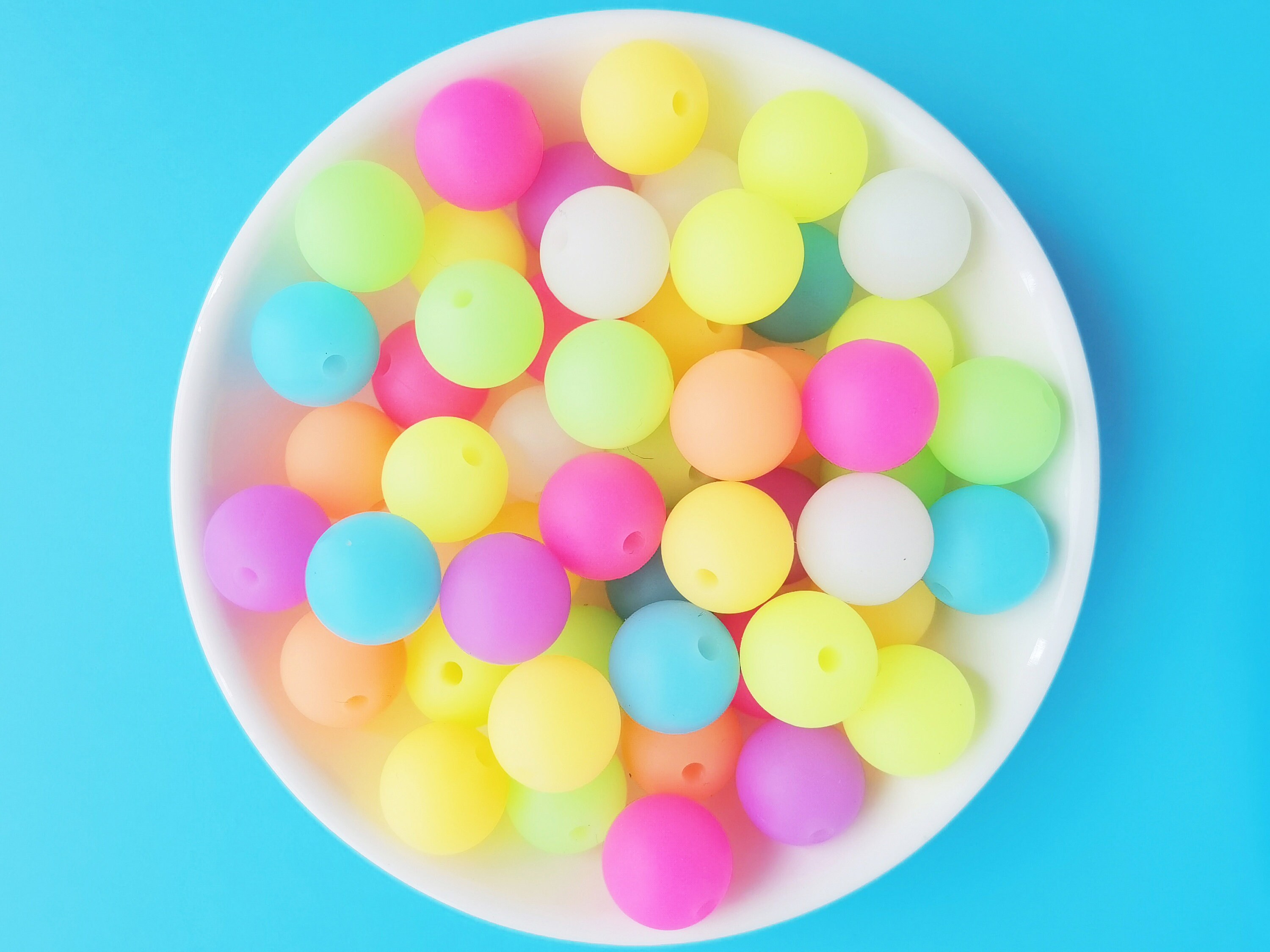 Luminous Silicone Beads Glitter Silicone Beads 12mm Silicone - Etsy