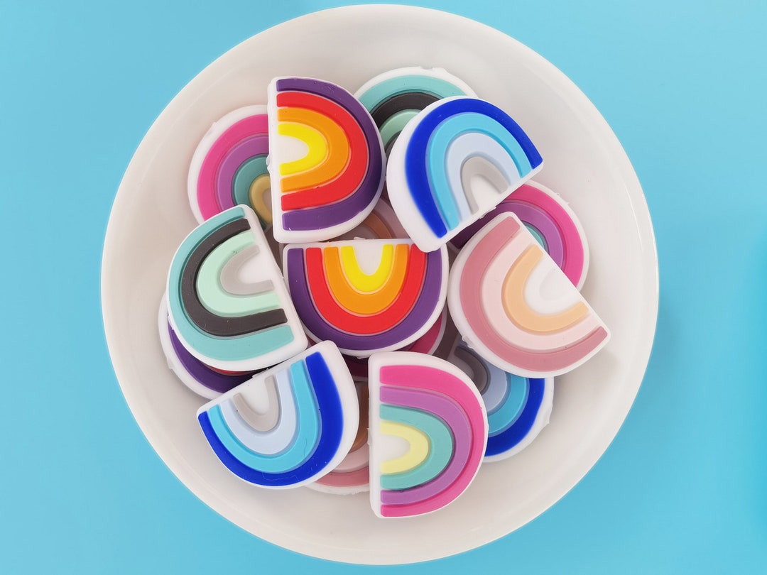 Rainbow Silicone Beads, Silicone Rainbow Bead, Bulk Silicone Beads ...