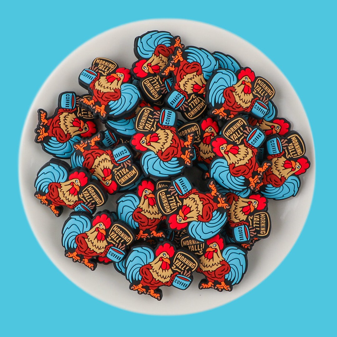 Rooster Silicone Beads,for Jewelry Making Jewelery Beads Charms - Etsy