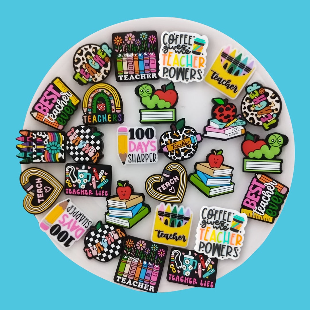 Teacher Focal Silicone Beads Mix,diy Keychain Beaded Pen Bracelet ...