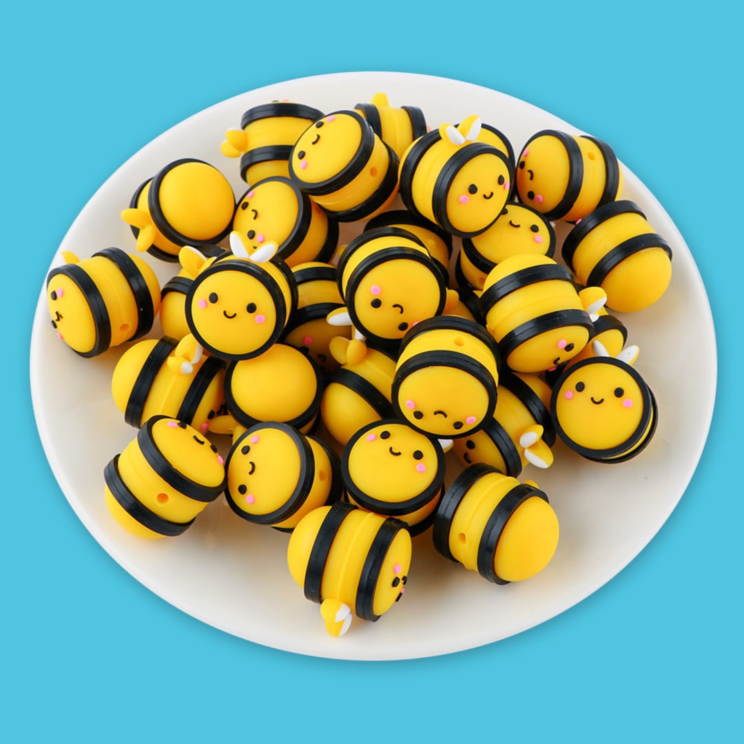 3D Bee Silicone Focal Beads,for Jewelry Making Jewelery Beads Charms - Etsy