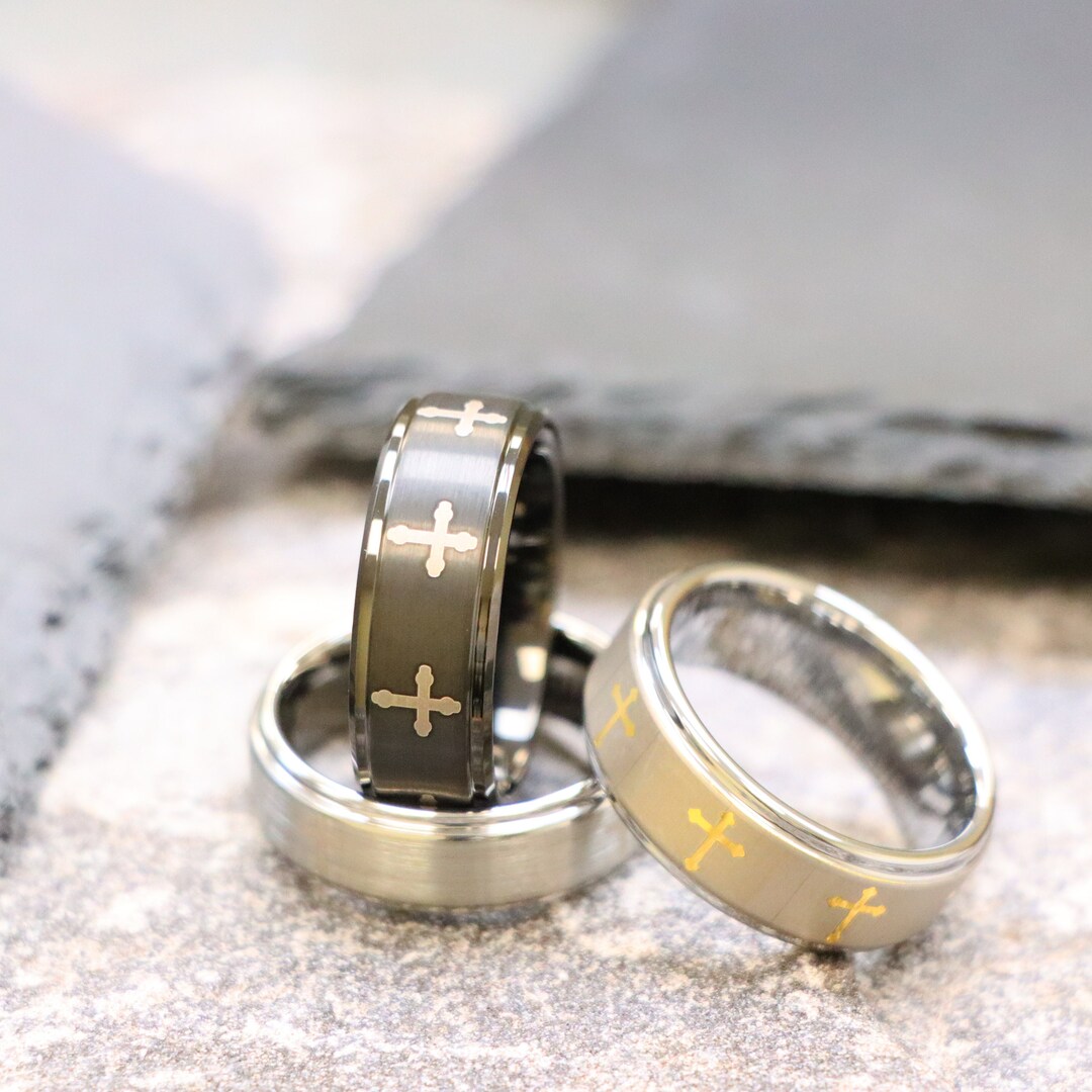 8mm Wedding Ring, Silver Wedding Ring, Comfort Fit Ring for Her ...