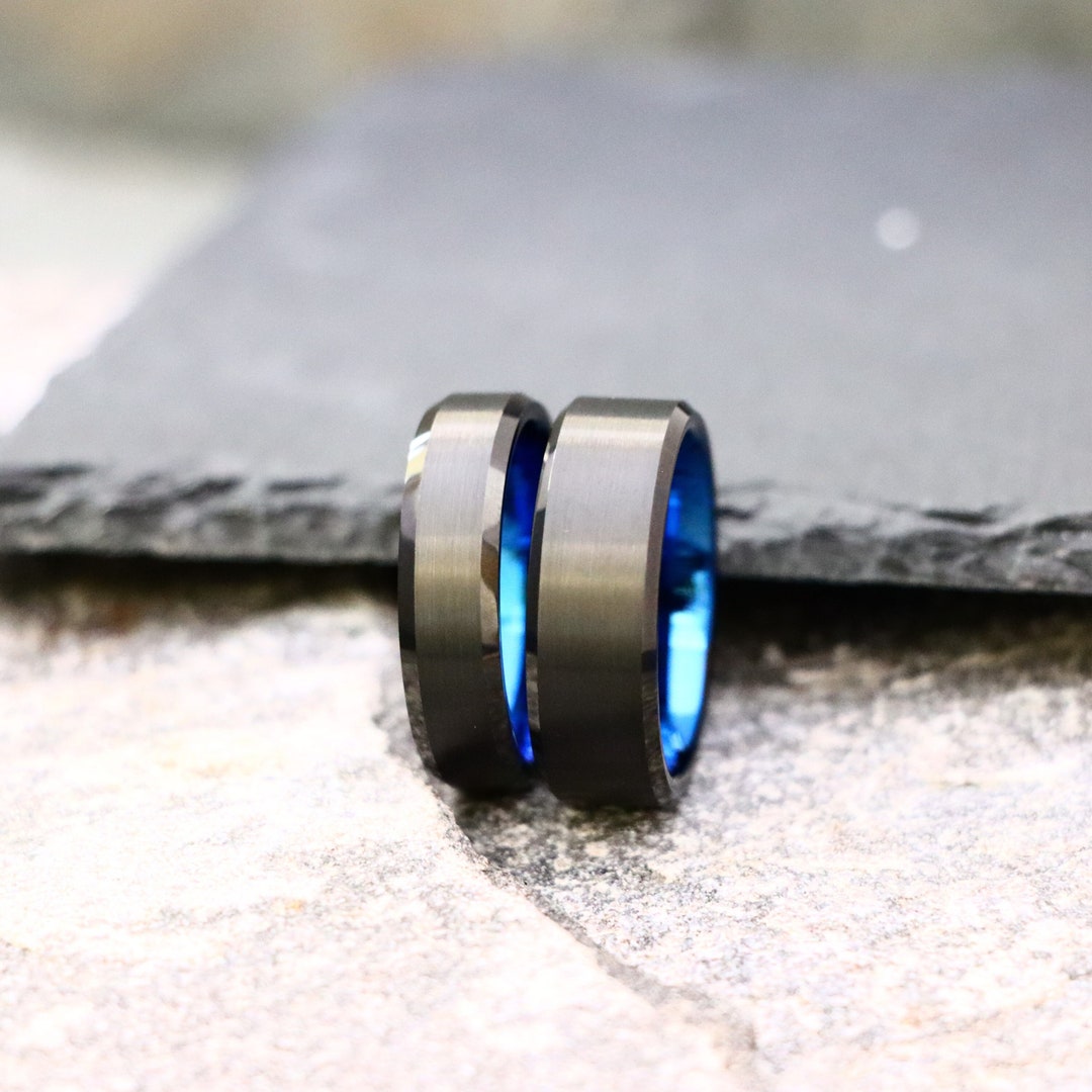 Matching Couple Rings, Mens Wedding Rings, Gift for Boys, Engravable ...