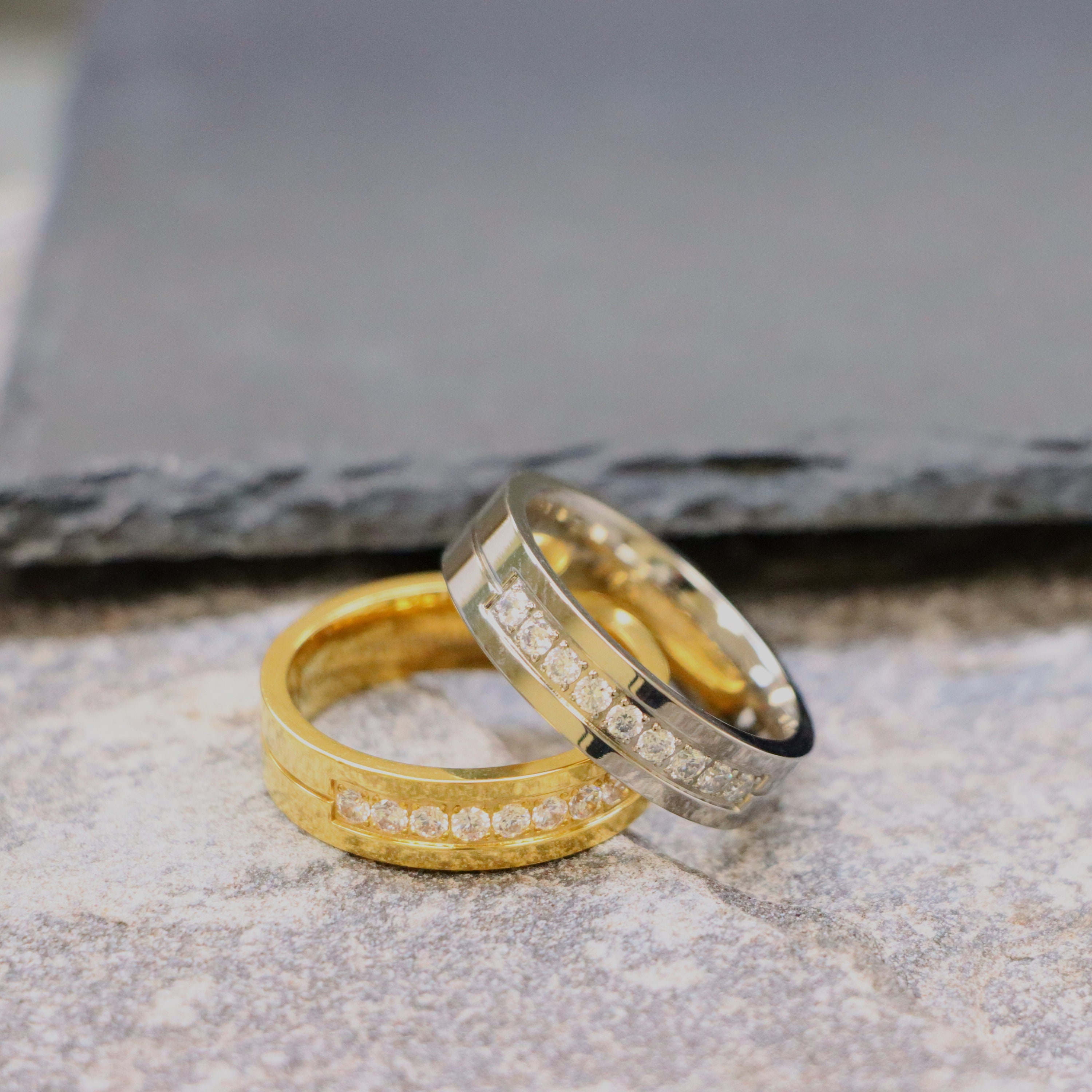 Yellow Gold Stackable Rings 1.5ct Diamond Wedding Ring Vintage Rings Women s Engagement Ring Antique Titanium Wedding Ring for Women s