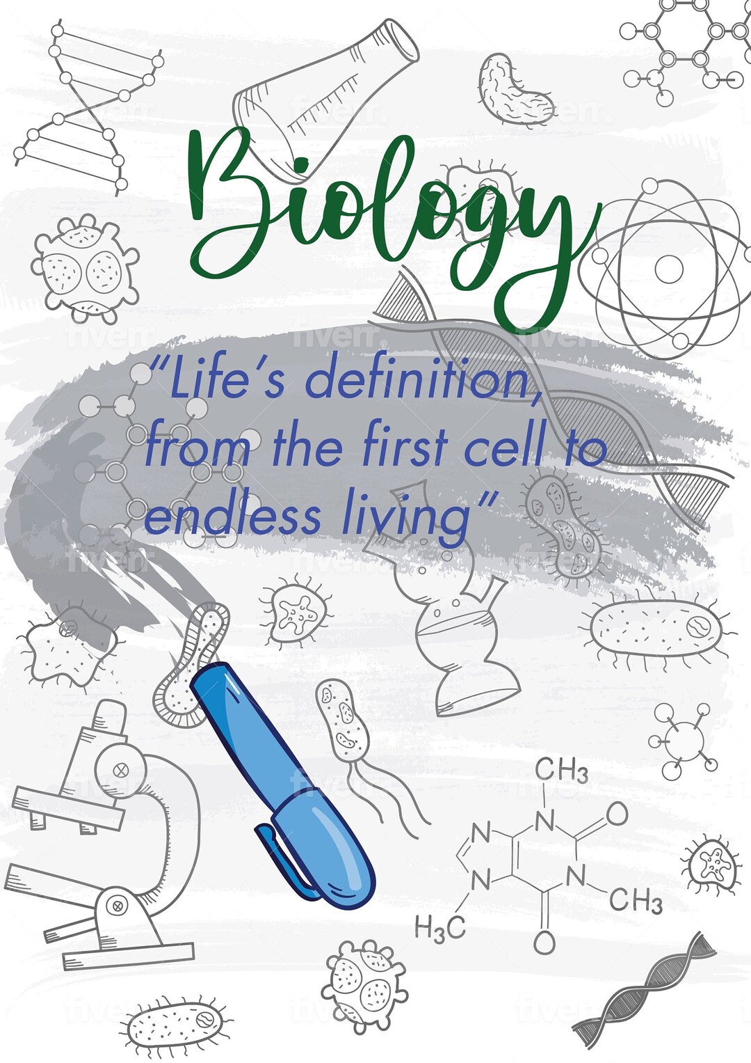 Nueva tapa digital del cuaderno de Biología - Etsy México