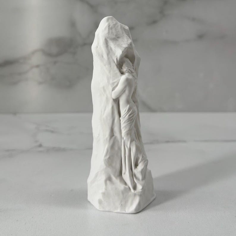 Figure of a Woman in Stone - Ceramic - Etsy