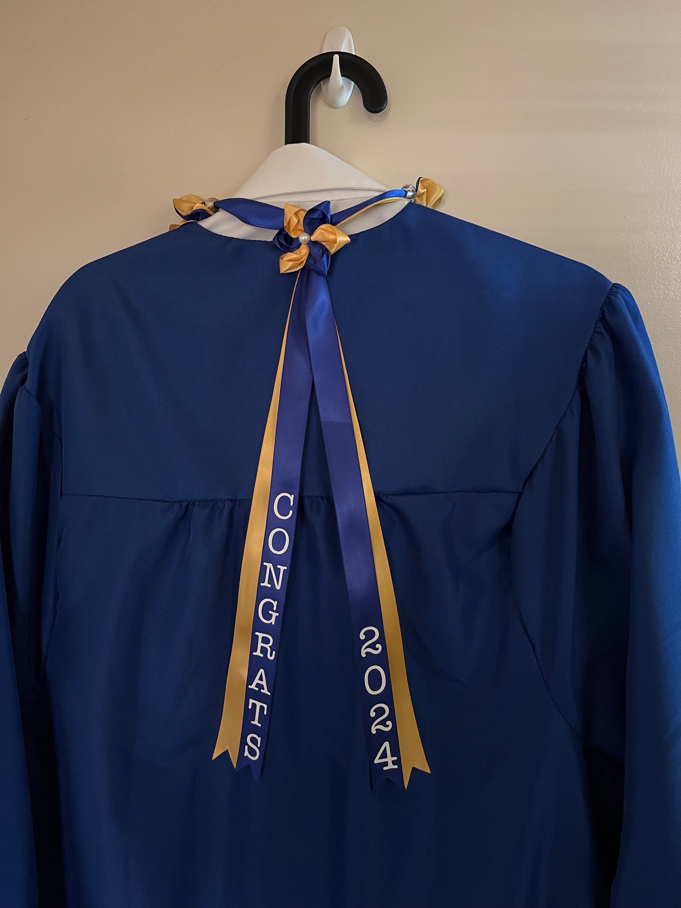 Custom Graduation Lei, Celebration Lei, Ribbon Lei, College Graduation ...