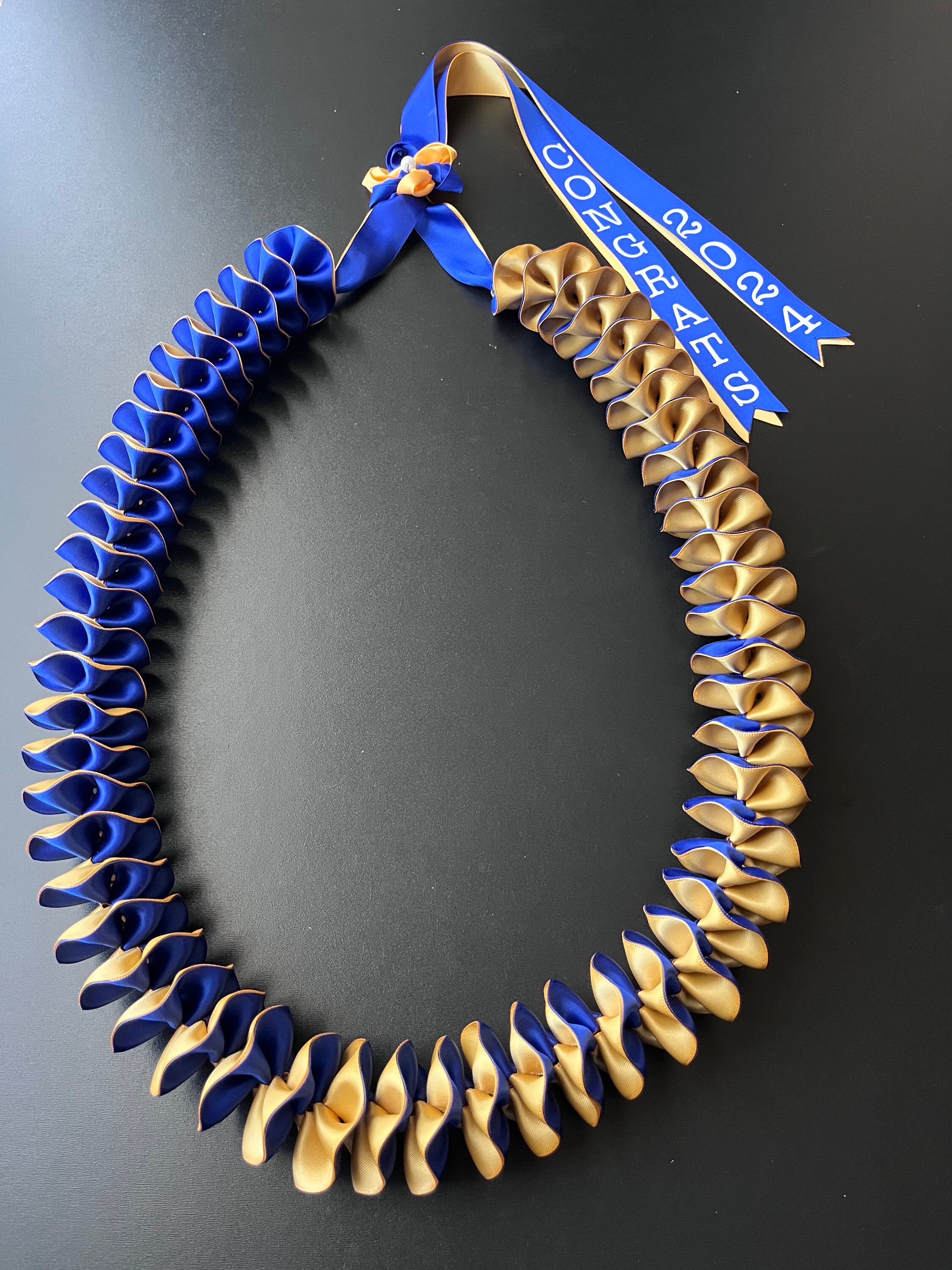 Custom Graduation Lei, Celebration Lei, Ribbon Lei, College Graduation ...