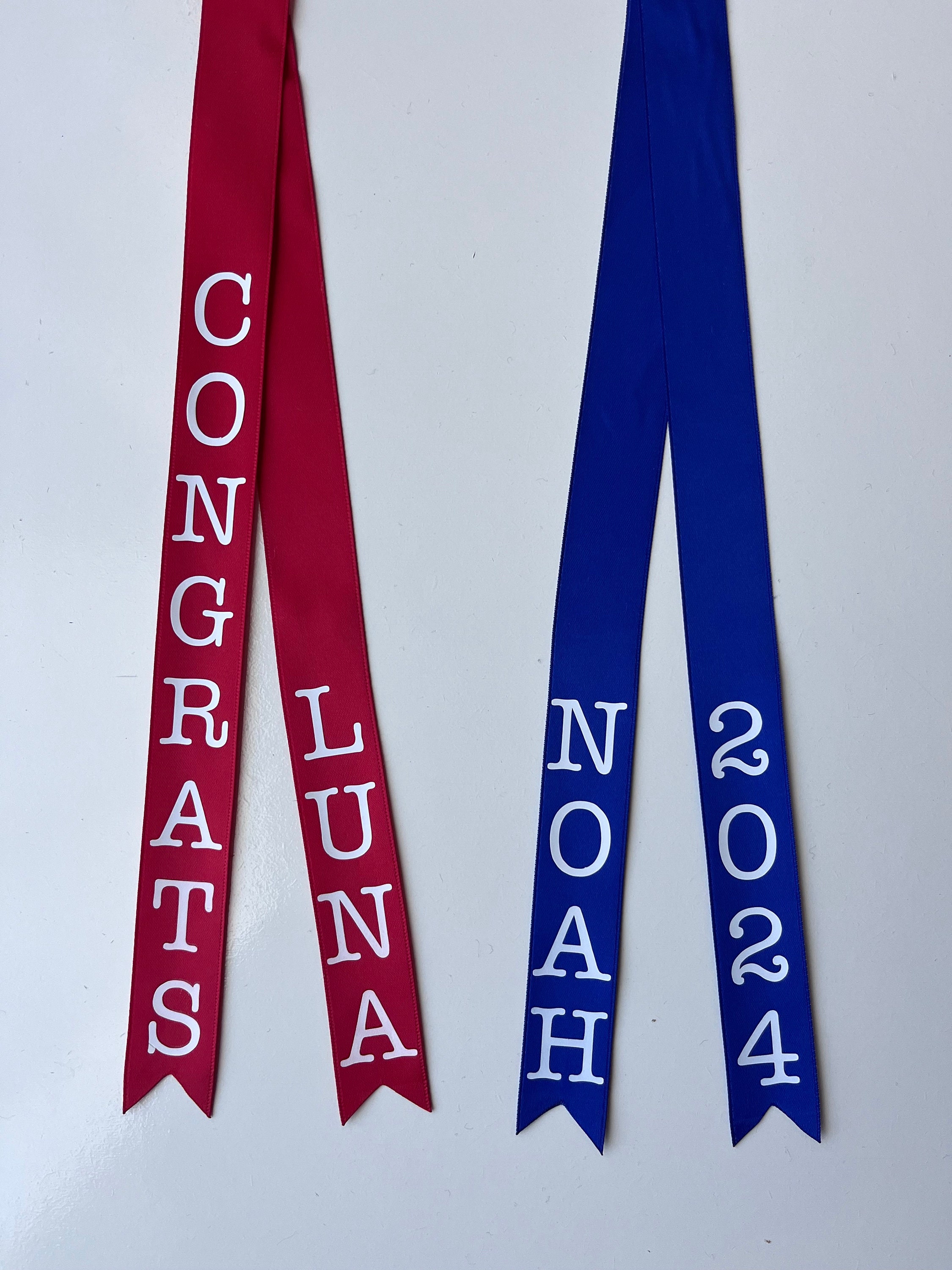 Custom Graduation Lei, Celebration Lei, Ribbon Lei, College Graduation ...