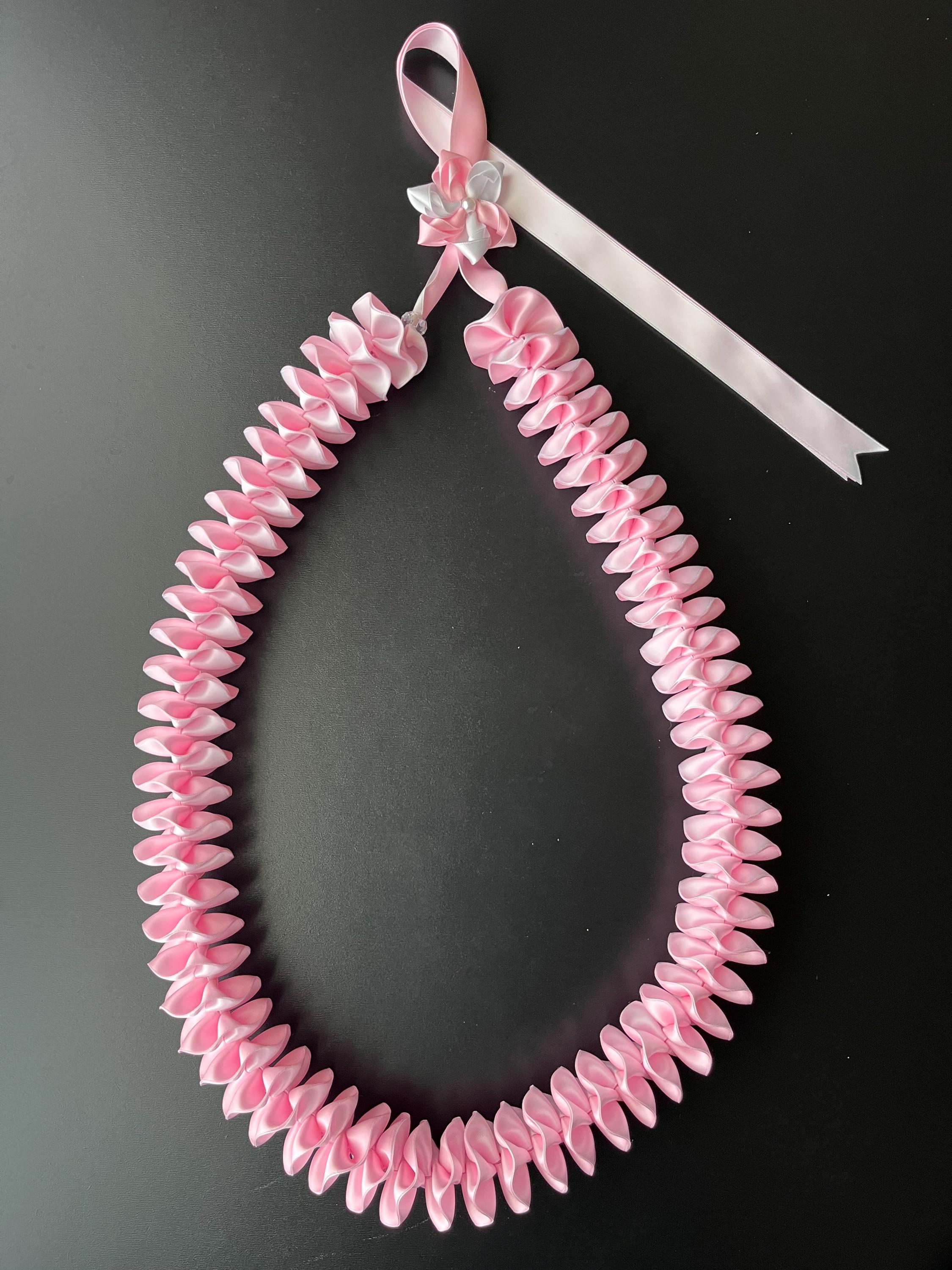 Custom Graduation Lei, Celebration Lei, Ribbon Lei, College Graduation ...