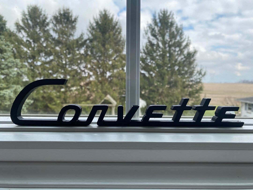 3D Printed Corvette Emblem - Etsy