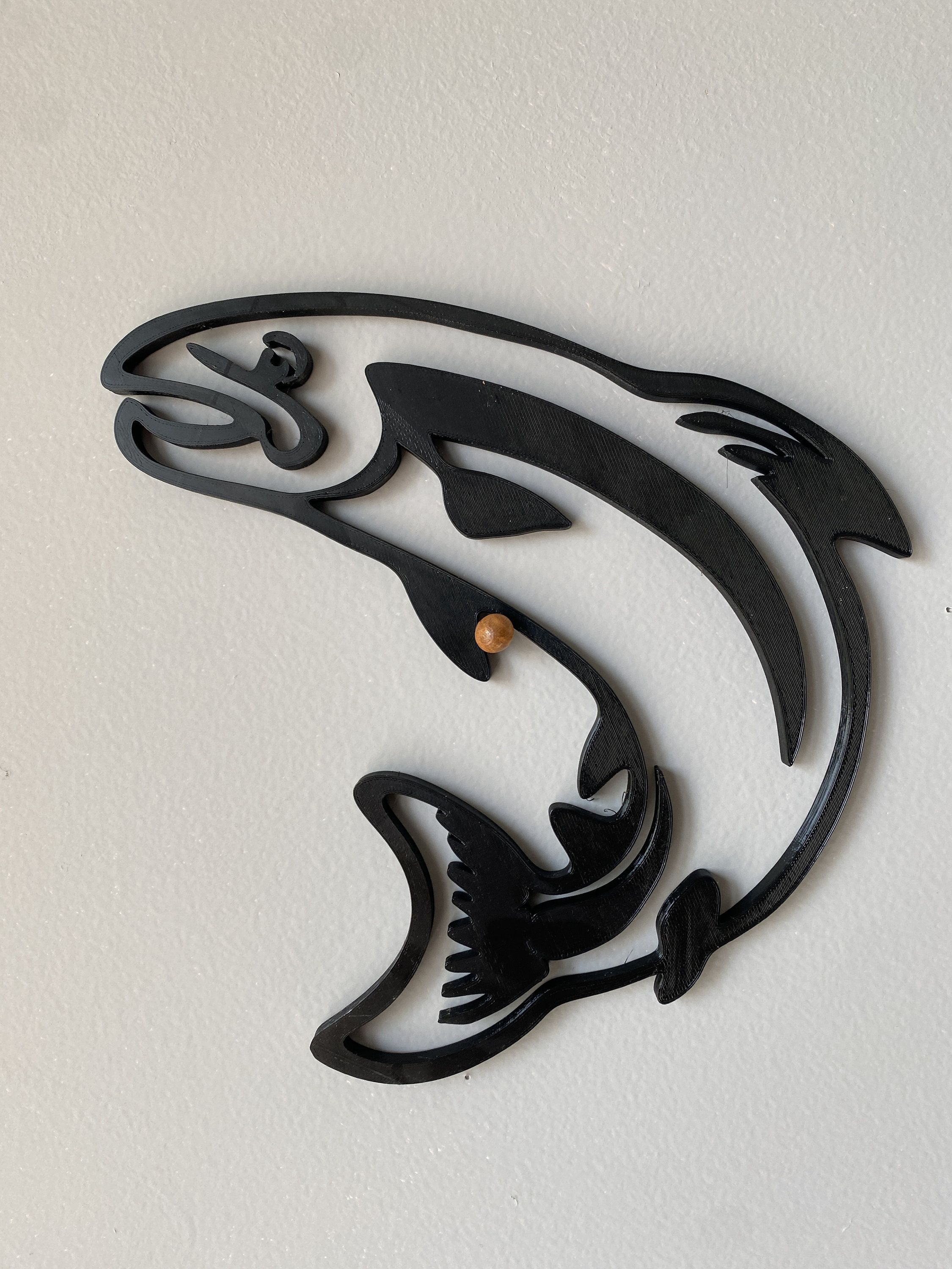 3D Printed Trout Wall Art - Etsy