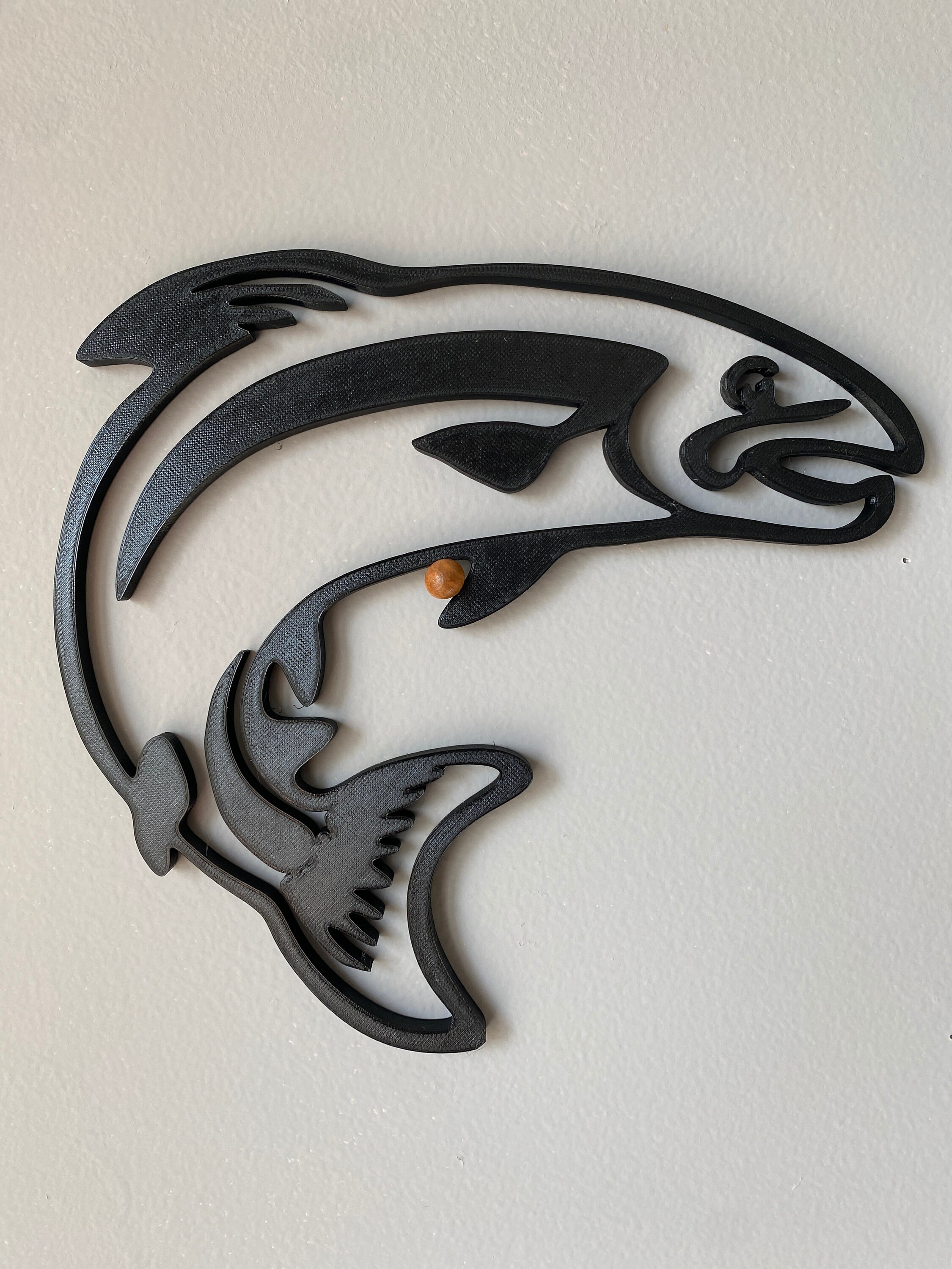 3D Printed Trout Wall Art - Etsy